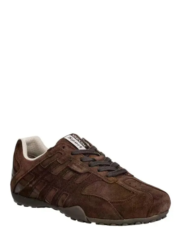 Geox Suede Panelled Lace-up Sneakers - Brown