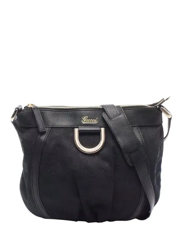 Gucci Gg Canvas Abbey D-ring Crossbody Bag - Black