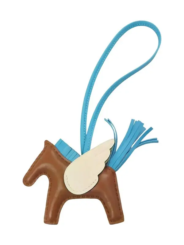 Hermès 2025 Milo Lambskin And Swift Grigri Rodeo Pegase Bag Charm - Brown