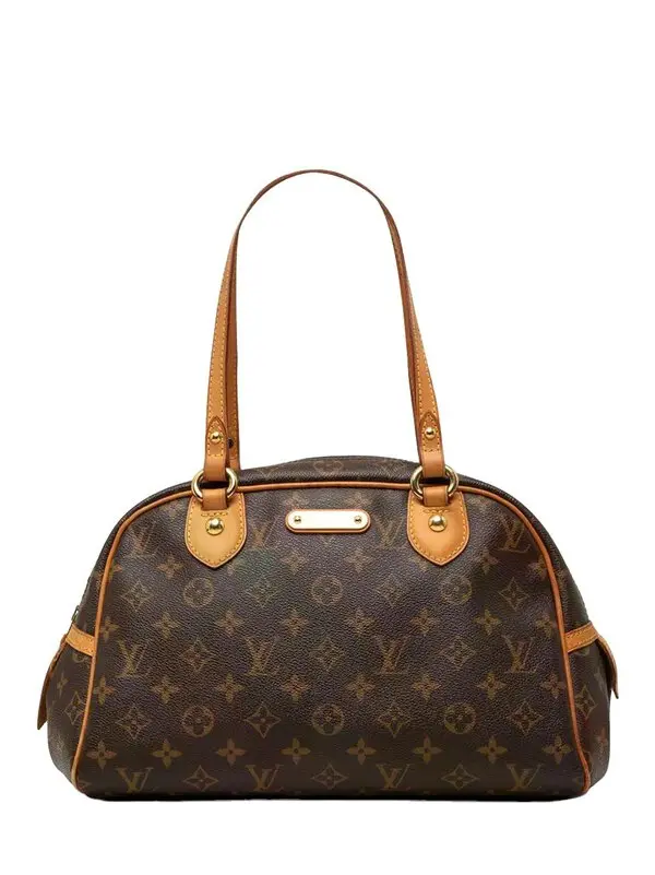 LOUIS VUITTON Monogram Canvas Montorgueil Pm Handbag - Brown