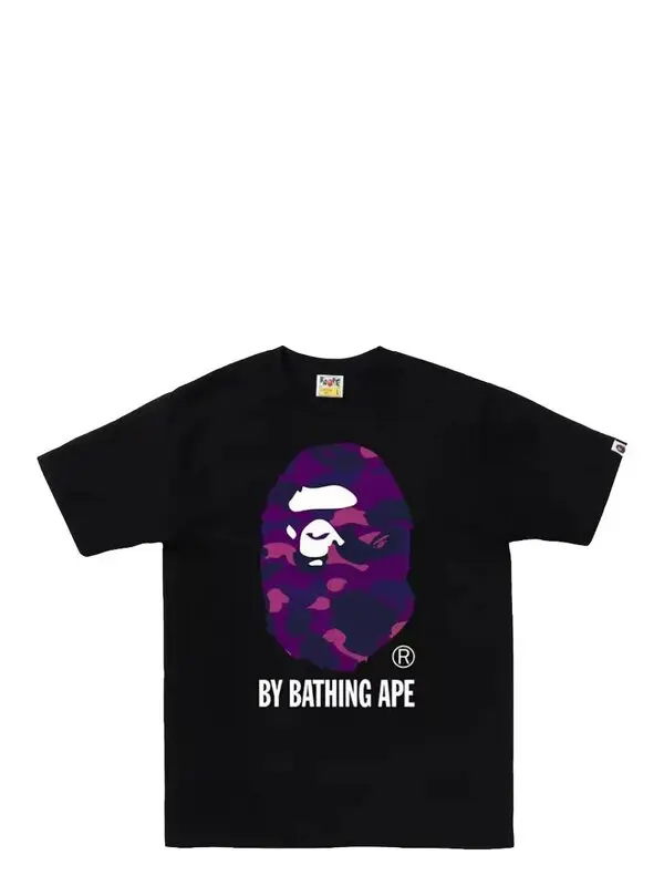 A BATHING APE Camo Ape Head T-shirt - Black