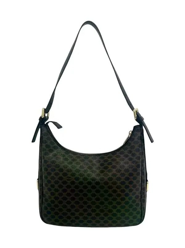 Celine Macadam Coated Canvas Shoulder Bag - Brown