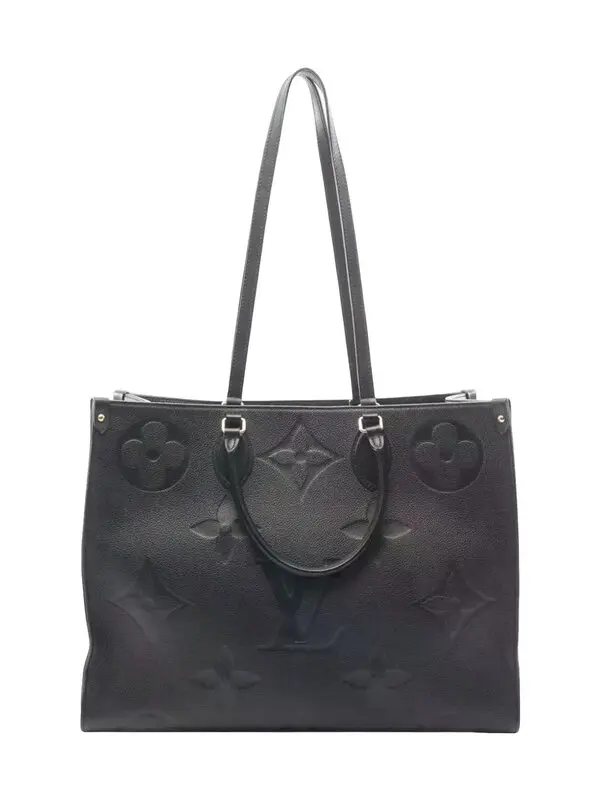 LOUIS VUITTON Monogram Empreinte Onthego Gm Satchel - Black