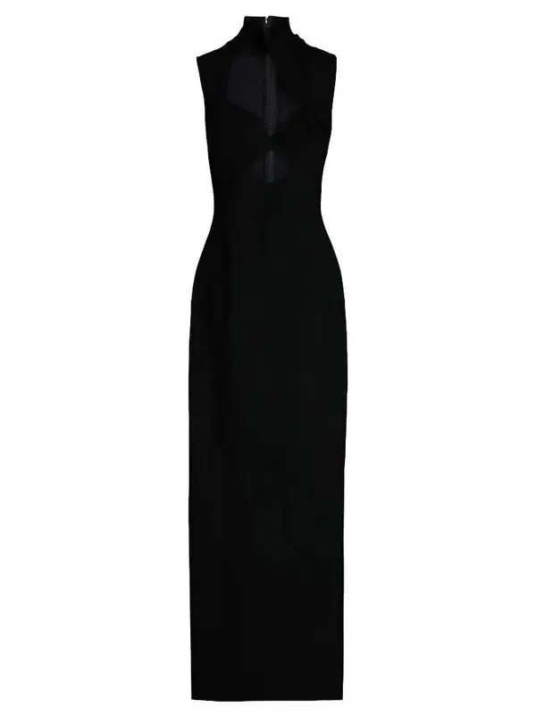 ROKSANDA Kamaria Crepe Cutout Maxi Dress - Black