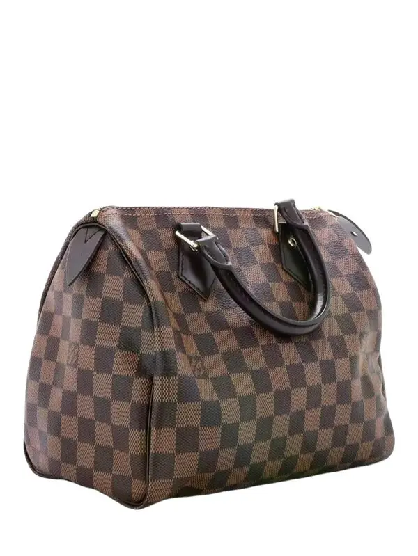 LOUIS VUITTON Speedy Handbag Damier 25 Satchel - Brown