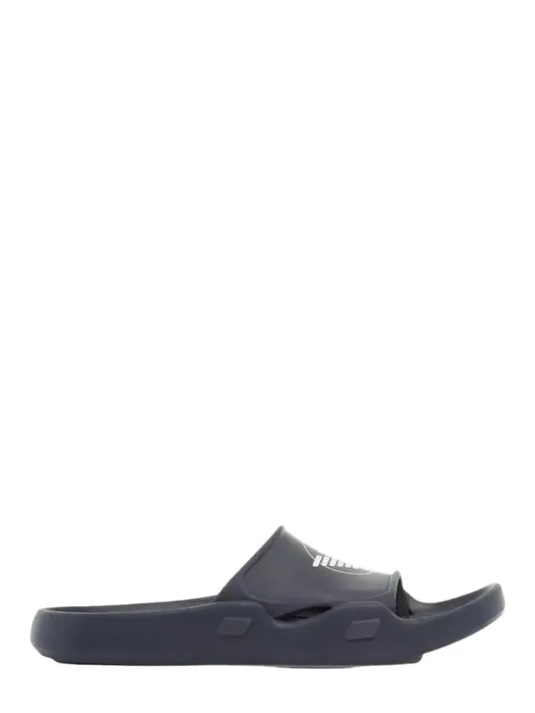 Emporio Armani Logo-print Slip-on Sandals - Blue