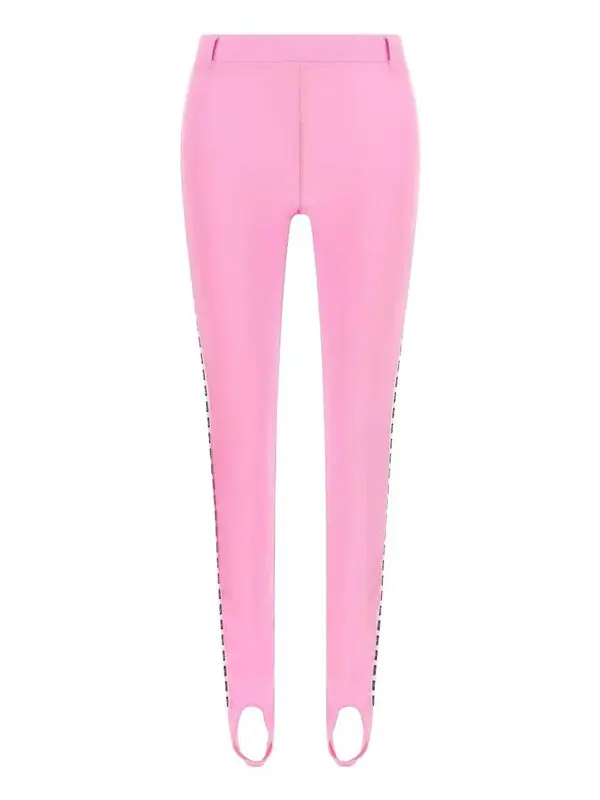 Moschino Logo-tape Stirrup Leggings - Pink