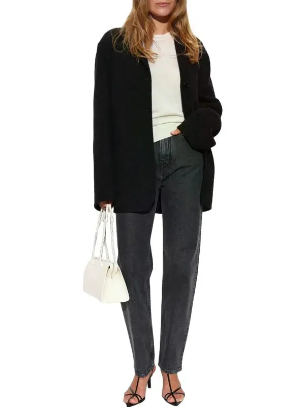 JIL SANDER Button Tapered-leg Jeans - Black