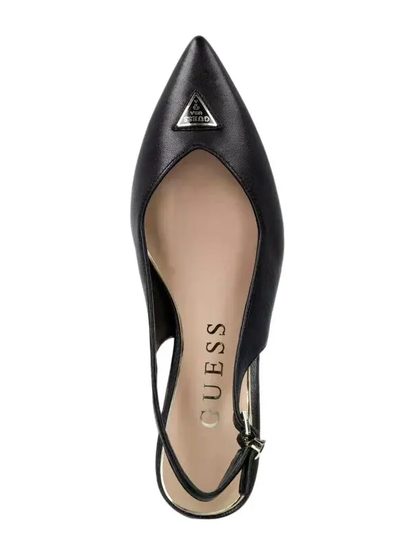 Guess Logo Detail Slingback Pumps - Black