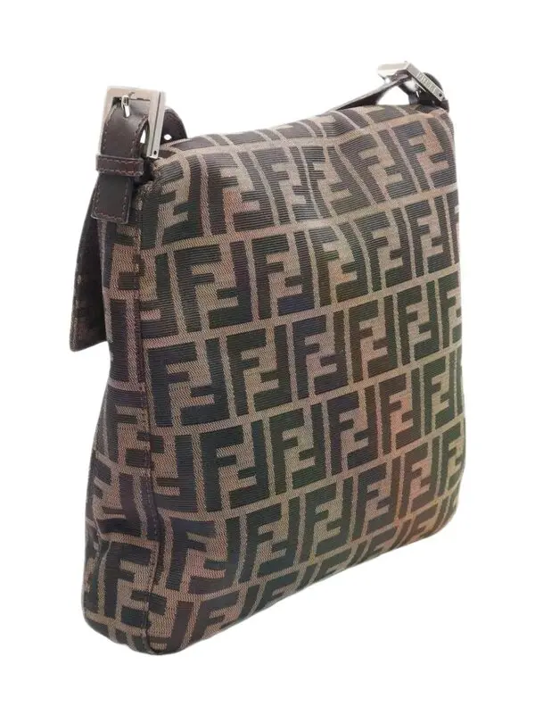 Fendi Zucca Monogram Shoulder Bag - Brown