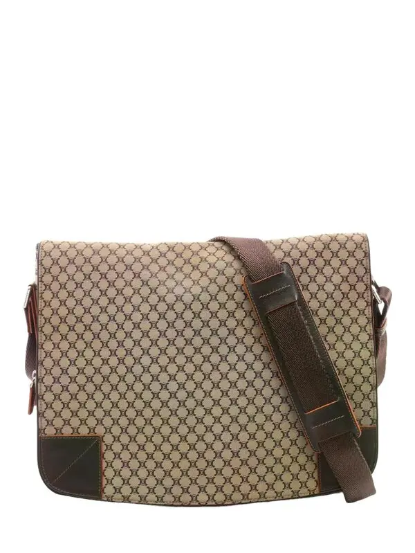 Celine 2010s Macadam Shoulder Bag - Neutrals