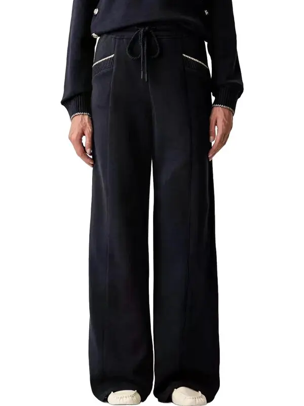 Guess X North Sails Wide Leg Drawstring Trousers - Blue
