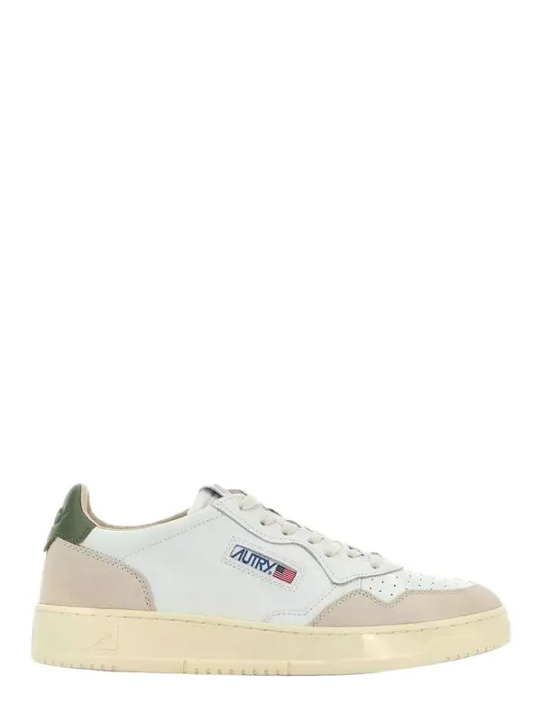 AUTRY Medalist Suede-panel Sneakers - White