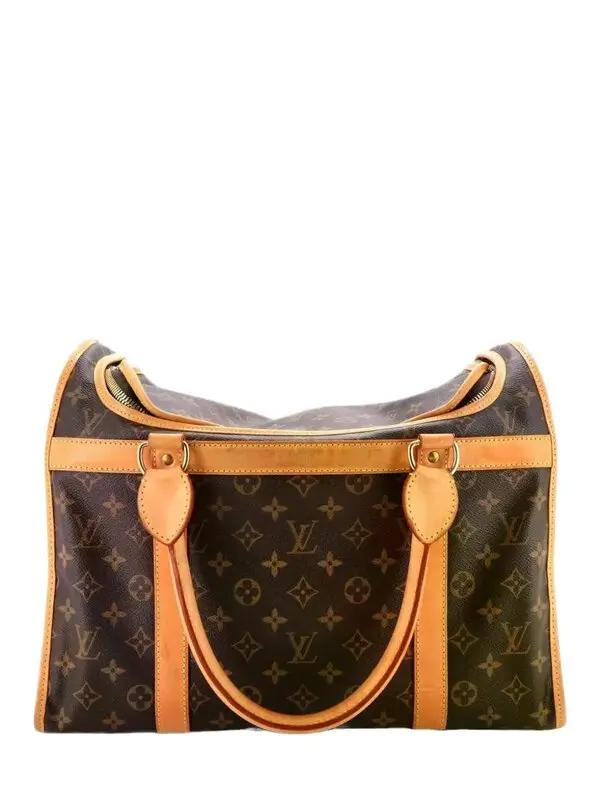 LOUIS VUITTON Monogram Canvas 40 Satchel Dog Carrier Bag - Brown
