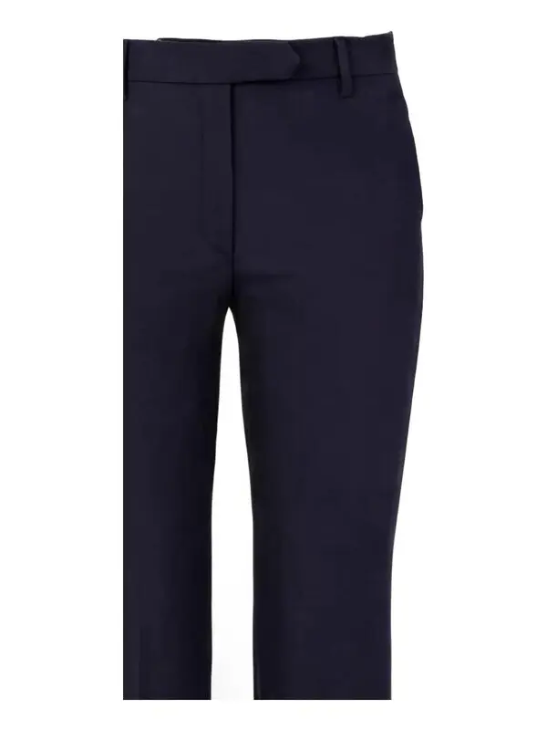 True Royal Belt Loops Pressed-crease Trousers - Blue