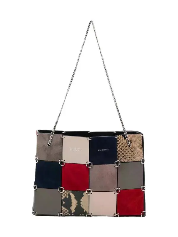 Khaite Mini Emma Patchwork Leather Tote Bag - Neutrals