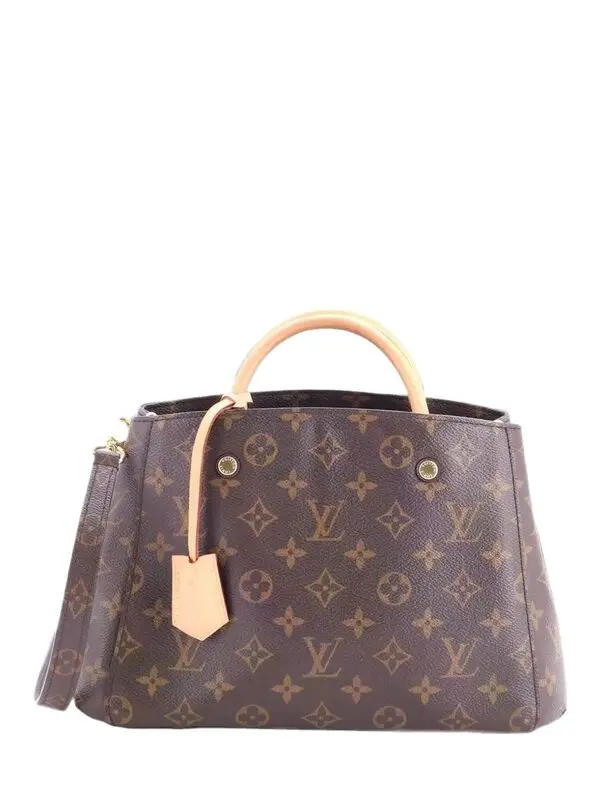 LOUIS VUITTON Monogram Canvas Montaigne Bb Satchel - Brown