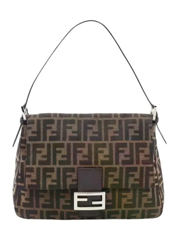 Fendi Zucca Mamma Baguette Shoulder Bag - Brown