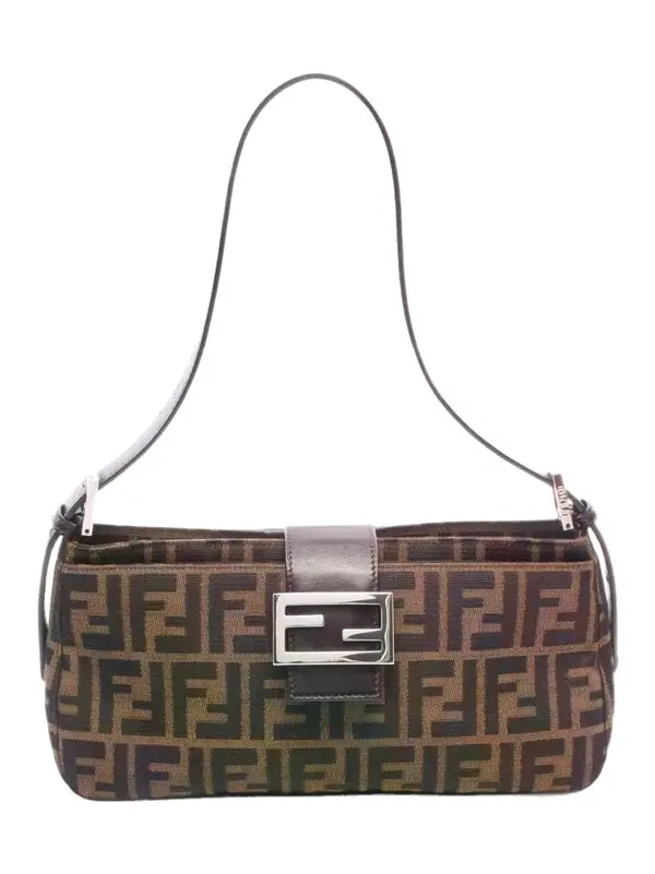 Fendi Zucca Mamma Baguette Shoulder Bag - Brown