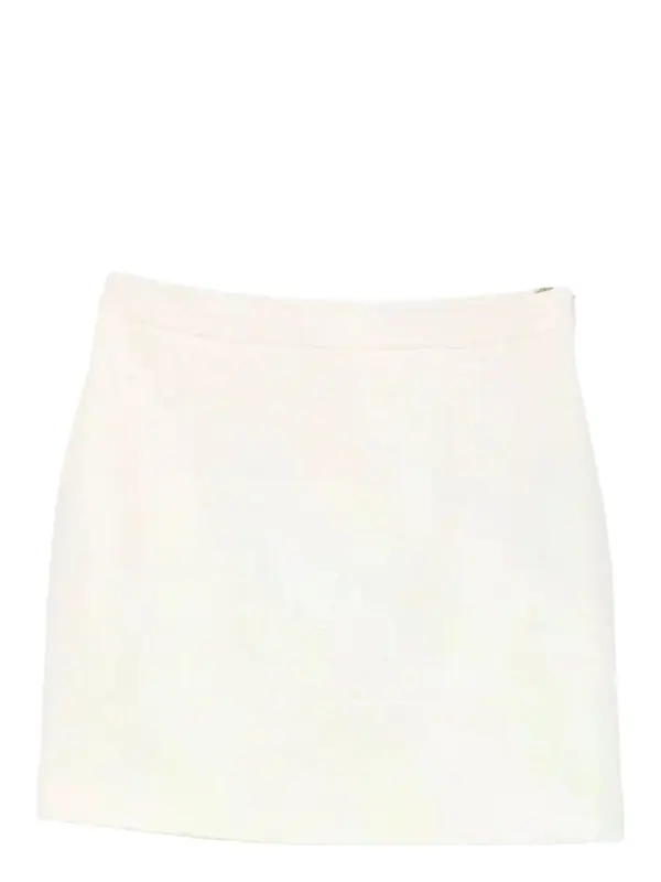 Alessandra Rich Bouclé-knit Mini Skirt - Neutrals
