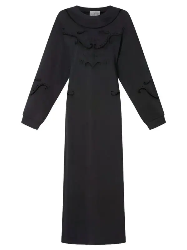 MARANT ETOILE Enaelle Broderie Anglaise Cotton Dress - Black