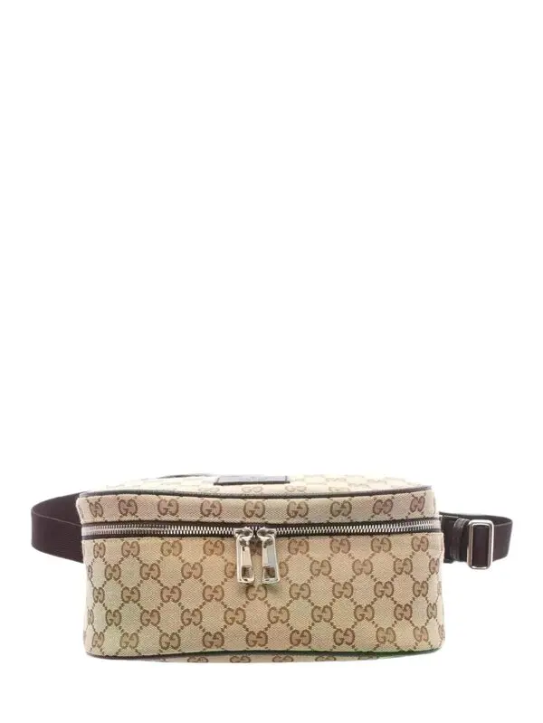 Gucci Gg Supreme Canvas Belt Bag - Neutrals