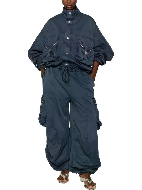 Attico Washed " Cargo Pants - Blue