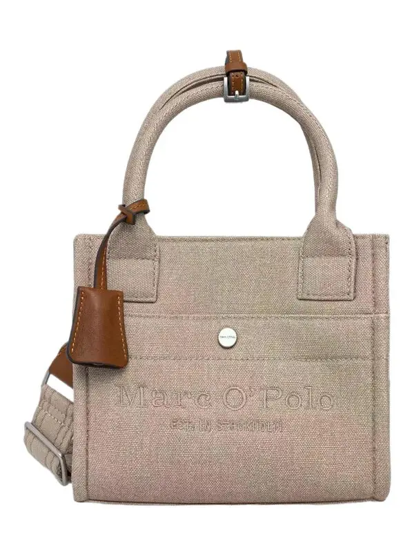 Marc O'polo Logo-embroidered Canvas Tote Bag - Neutrals