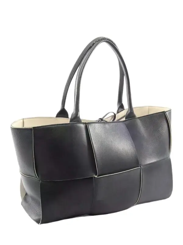 Bottega Veneta 2000s Arco Intrecciato Tote Bag - Black