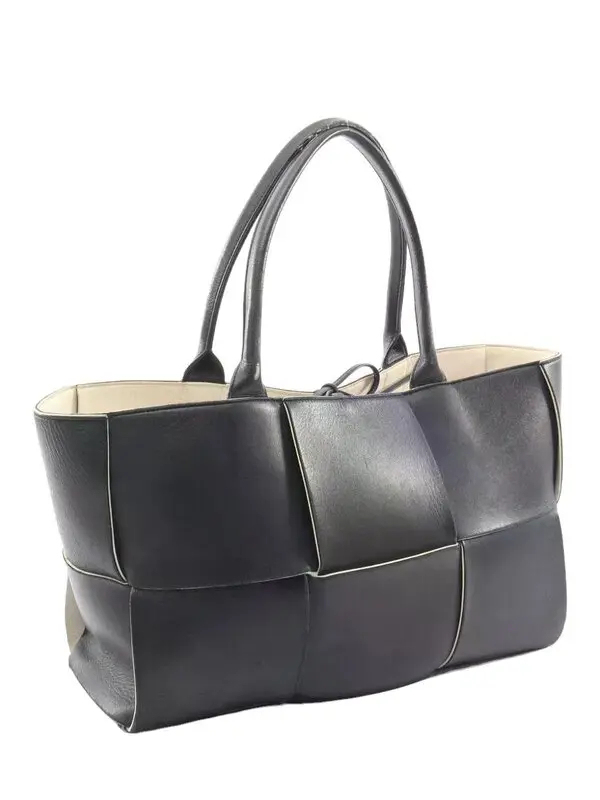 Bottega Veneta 2000s Arco Intrecciato Tote Bag - Black