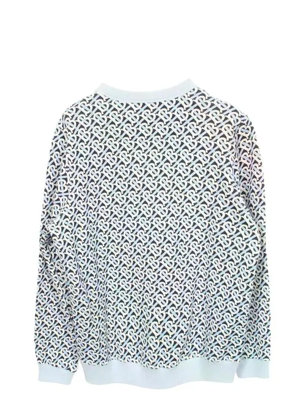 Burberry Tb Monogram Print Sweatshirt - Blue
