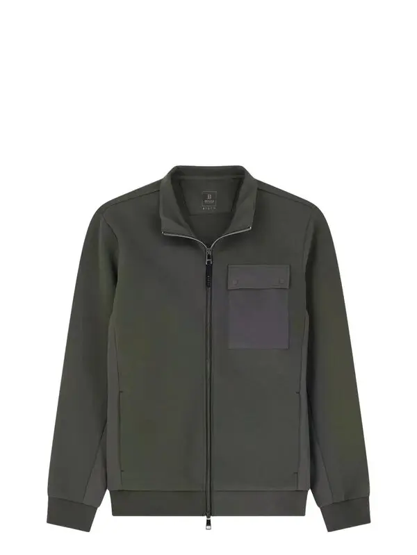 Boggi Milano B Tech Full-zip Scuba Sweatshirt - Grey