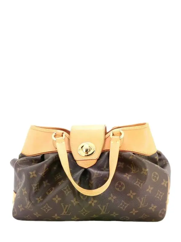 LOUIS VUITTON Monogram Canvas Pm Satchel - Brown