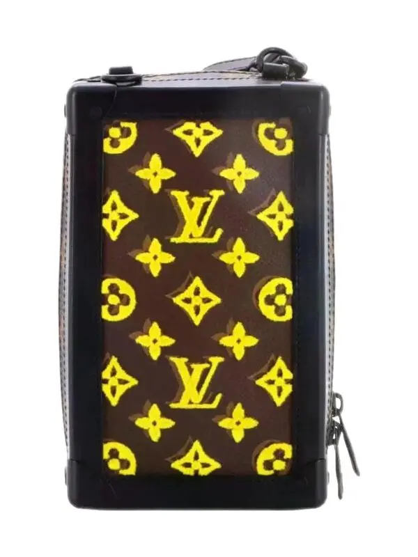 LOUIS VUITTON Vertical Soft Trunk Monogram Tuffetage Canvas Crossbody Bag - Black