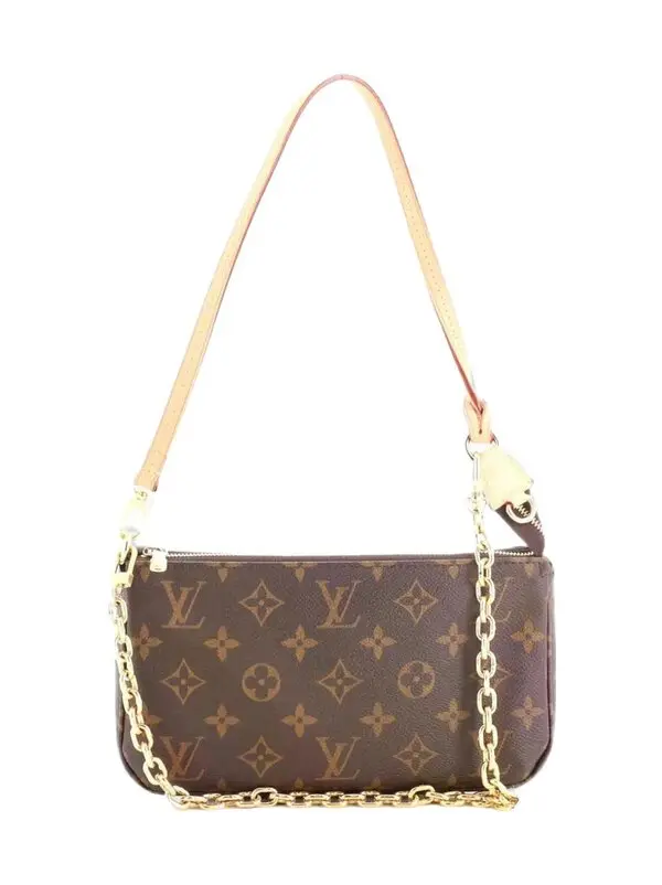 LOUIS VUITTON Monogram Canvas Pochette Accessories Nm Shoulder Bag - Brown