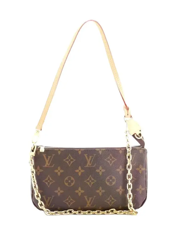 LOUIS VUITTON Monogram Canvas Pochette Accessories Nm Shoulder Bag - Brown