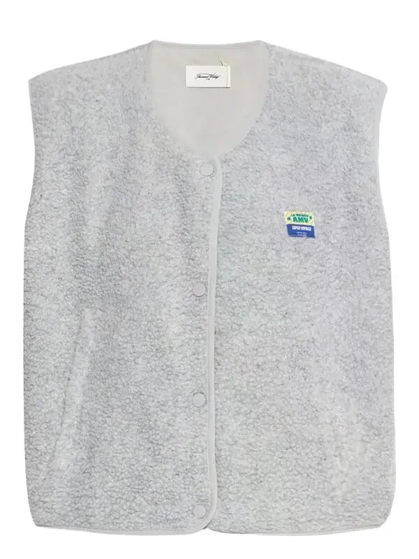 American Vintage Hoktown Logo-patch Gilet - Grey