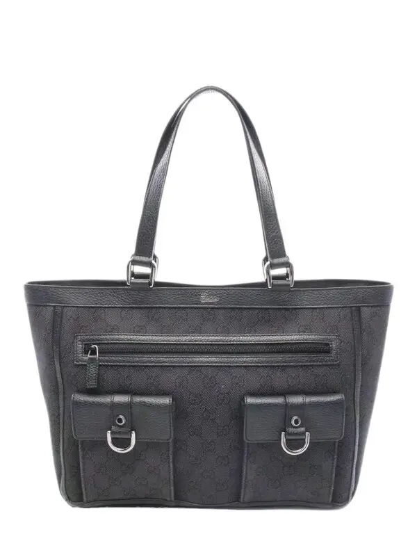 Gucci Abby Gg Canvas Tote Bag - Black