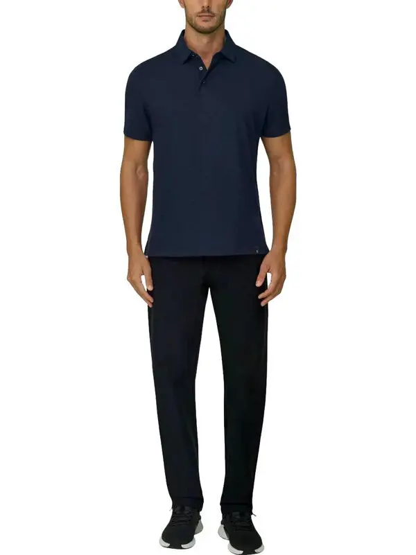 Boggi Milano Polo In Piqué Cotton Blend B Tech - Blue