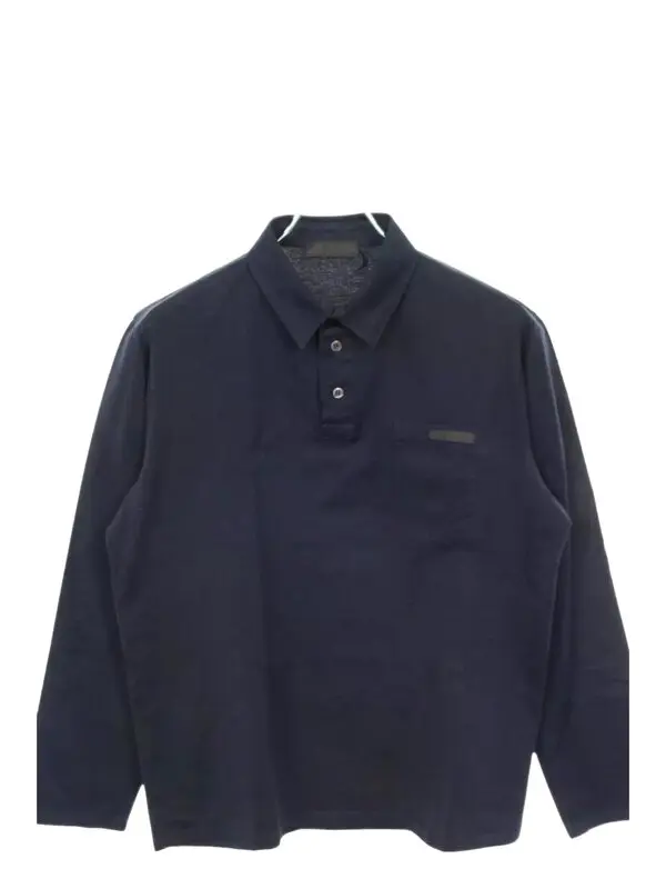 Prada 2010s Long-sleeve Polo Shirt - Blue