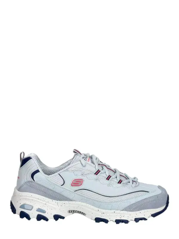 Sketchers D'lites Chunky Sole Sneakers With Paneled Design - Blue