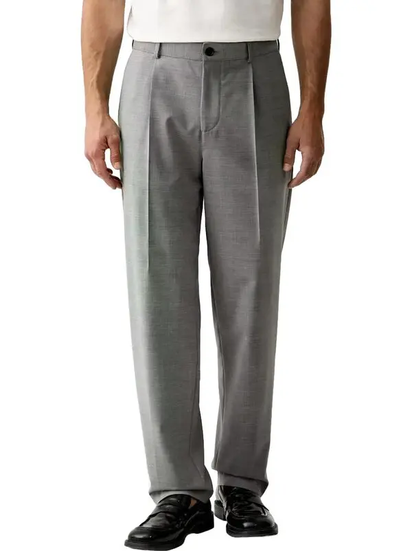 JOOP! Tailored Trousers With Pressed Crease - Grey