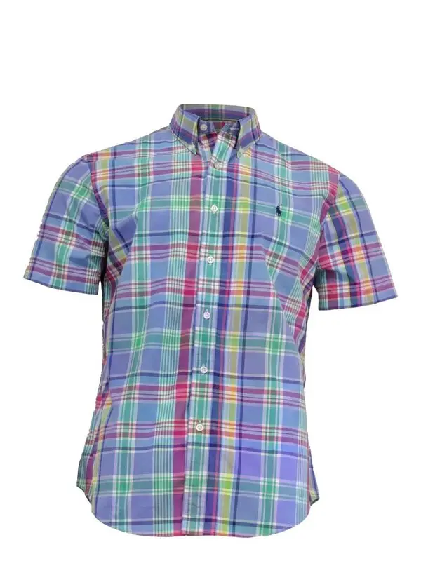 Ralph Lauren Plaid Button-down Shirt - Blue