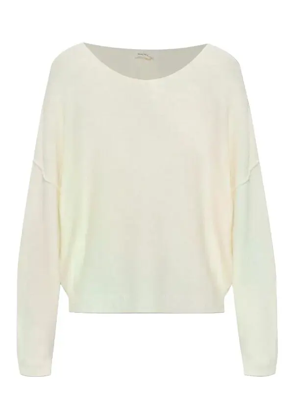 American Vintage Cream Boat Neck Jumper - Neutrals
