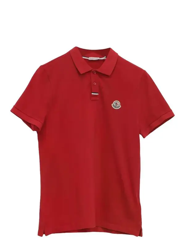 Moncler Logo Patch Polo Shirt - Red