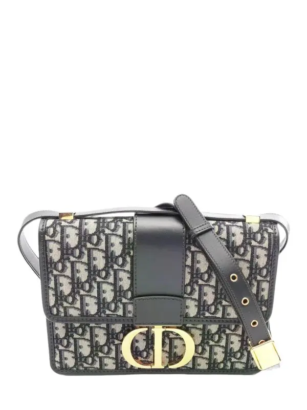 Dior 2010s 30 Montaigne Oblique Shoulder Bag - Neutrals