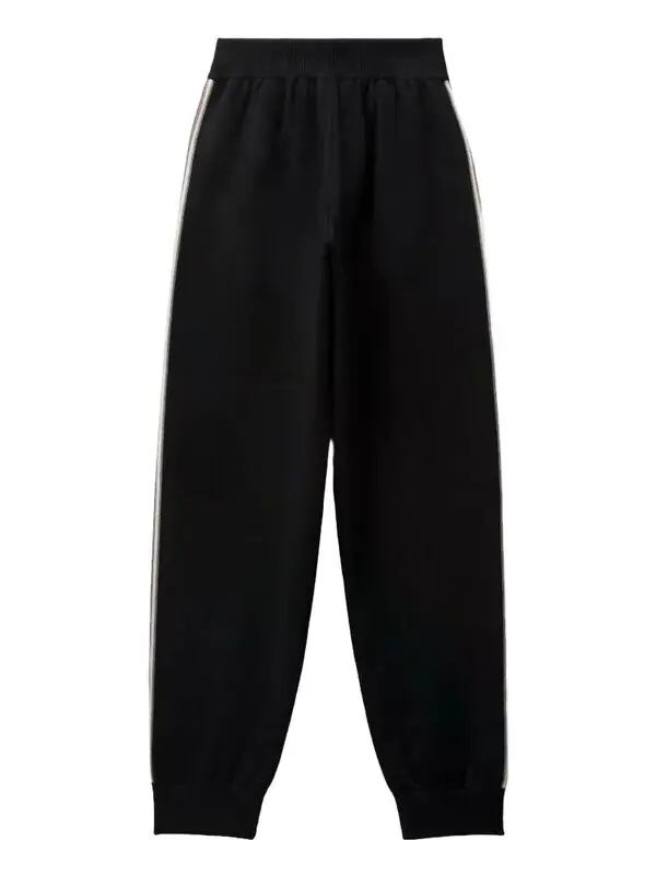 Versace Logo-embroidered Side-stripe Track Pants - Black