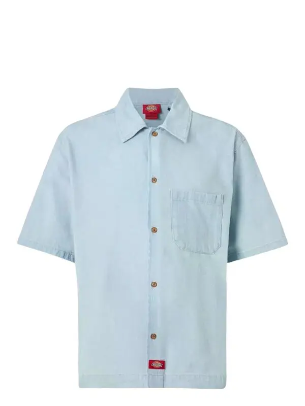 Dickies Short-sleeve Buttoned Shirt - Blue