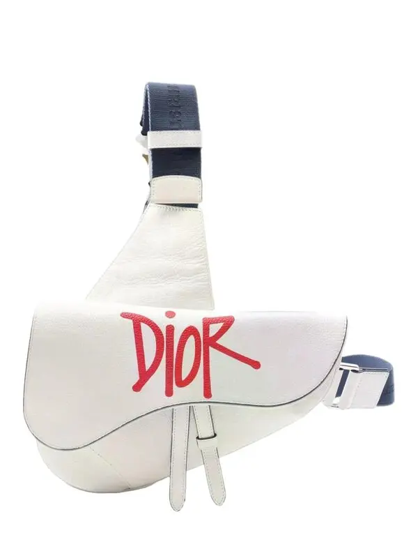 Dior Saddle Cross Body Bag - White