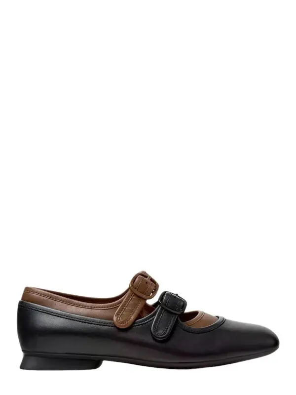 Camper Casi Myra Buckle-fastening Ballet Flats - Black